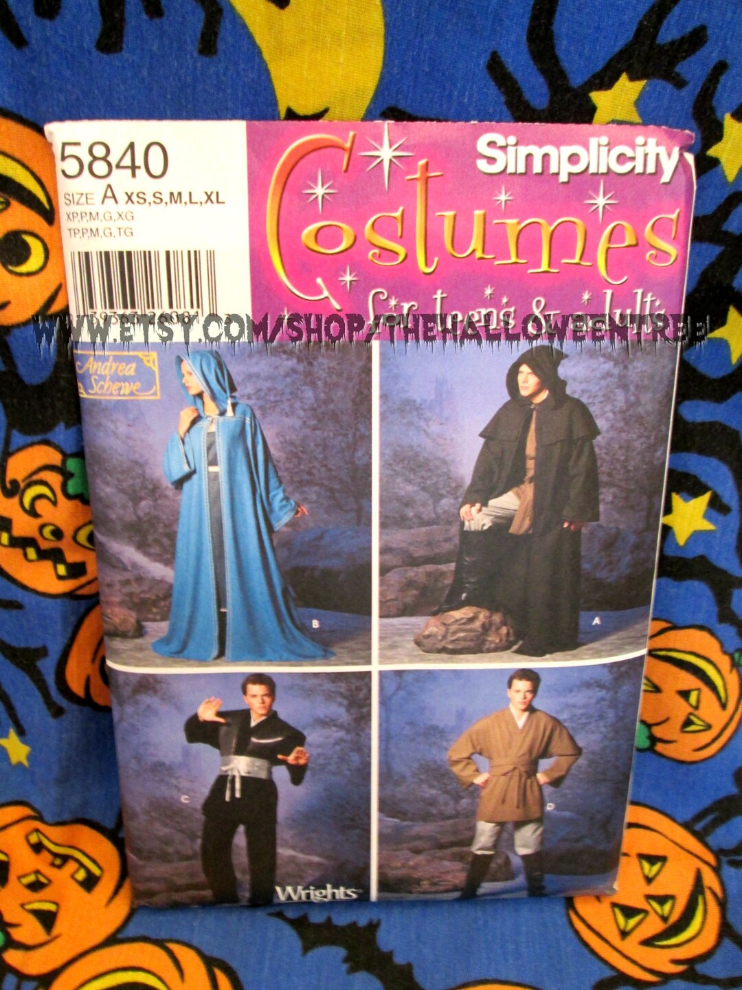 Simplicity 5840 R11580 Reaper Cape Cloak Costume With Shoulder Armor ...