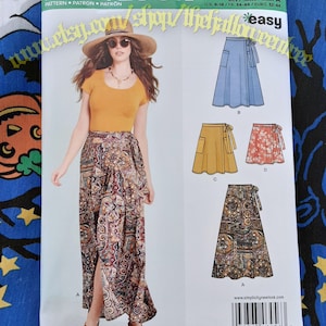 New Look 6456 Wrap Skirt Sewing Pattern Sizes 6-18 Newlook 6456 - Etsy