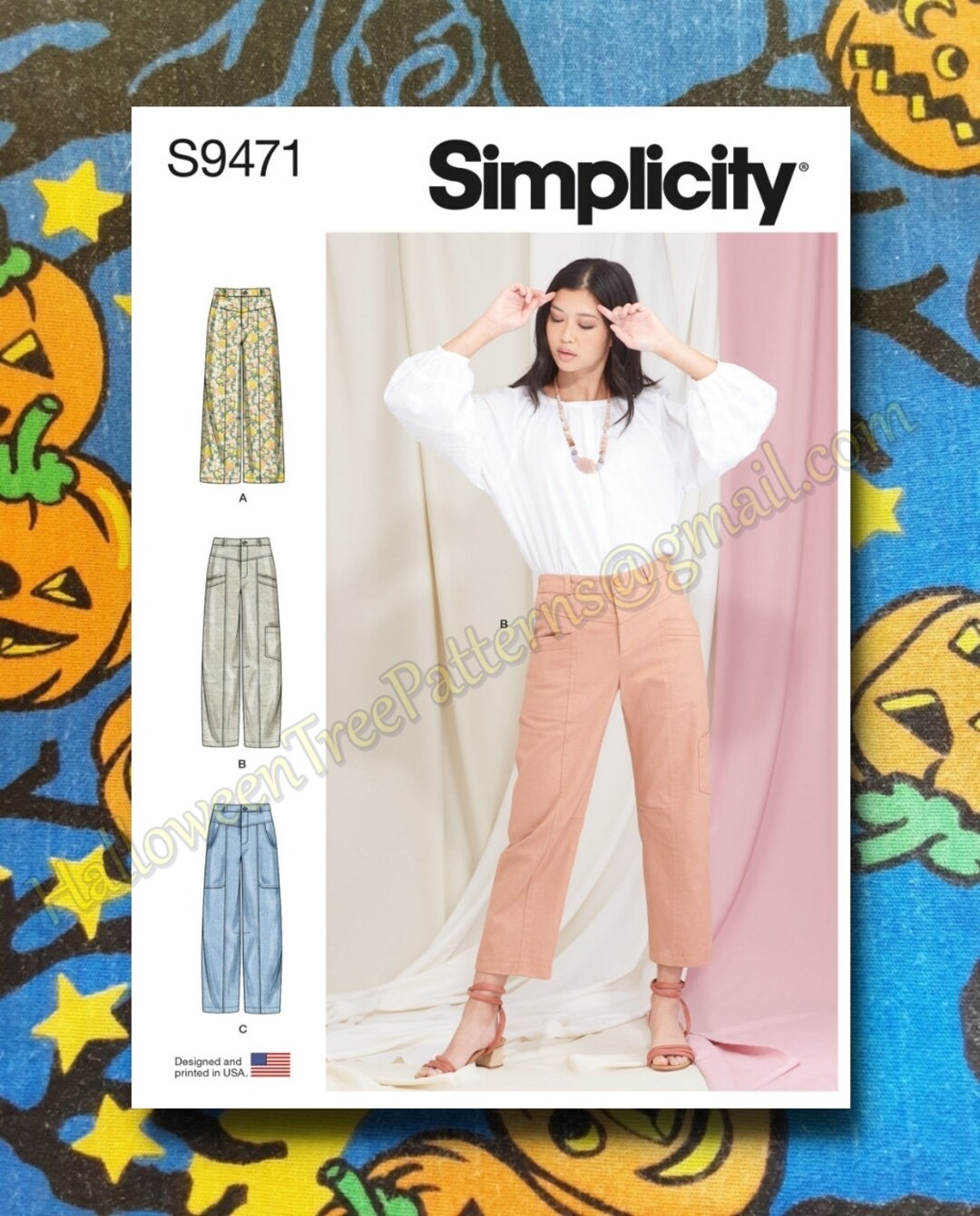 Simplicity S9471 Sizes 6-14 Pants Sewing Pattern Elastic and Zipper ...