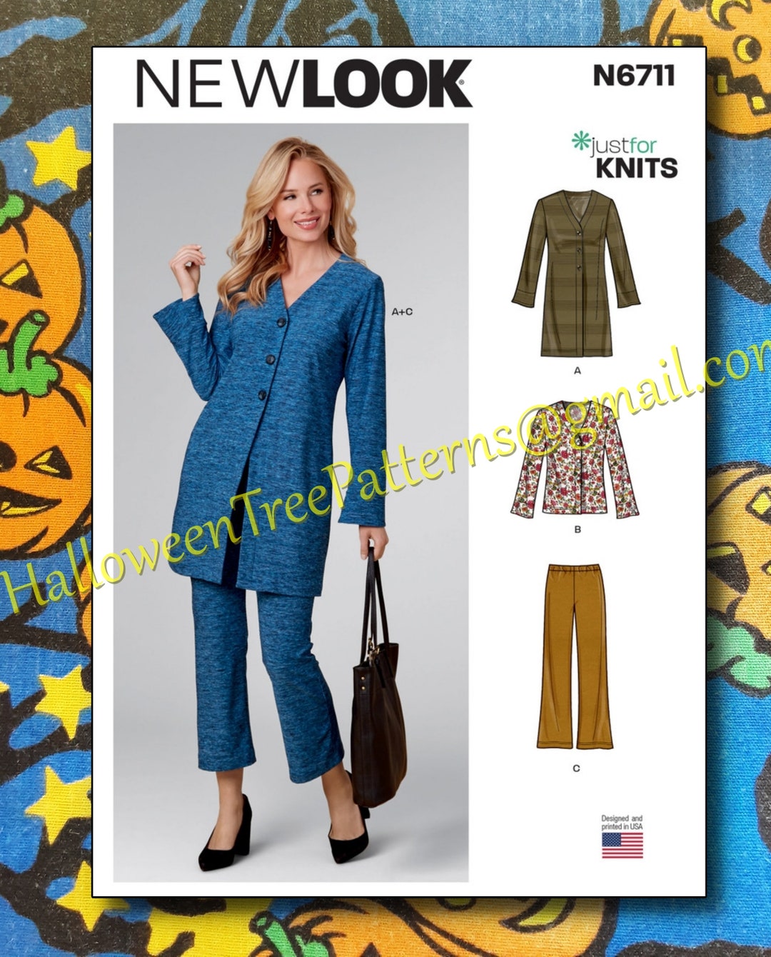 New Look 6711 Knit Separates Coordinates Jacket Dress Cardigan and Pull ...