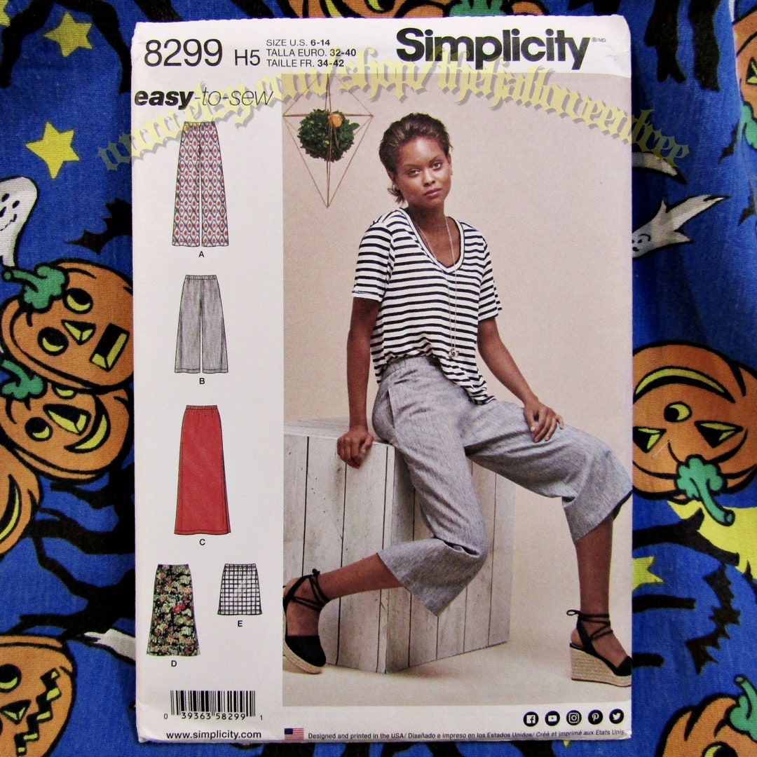 Simplicity Pattern 8299 Misses' Skirts or Pants Sizes 6-14 - Etsy