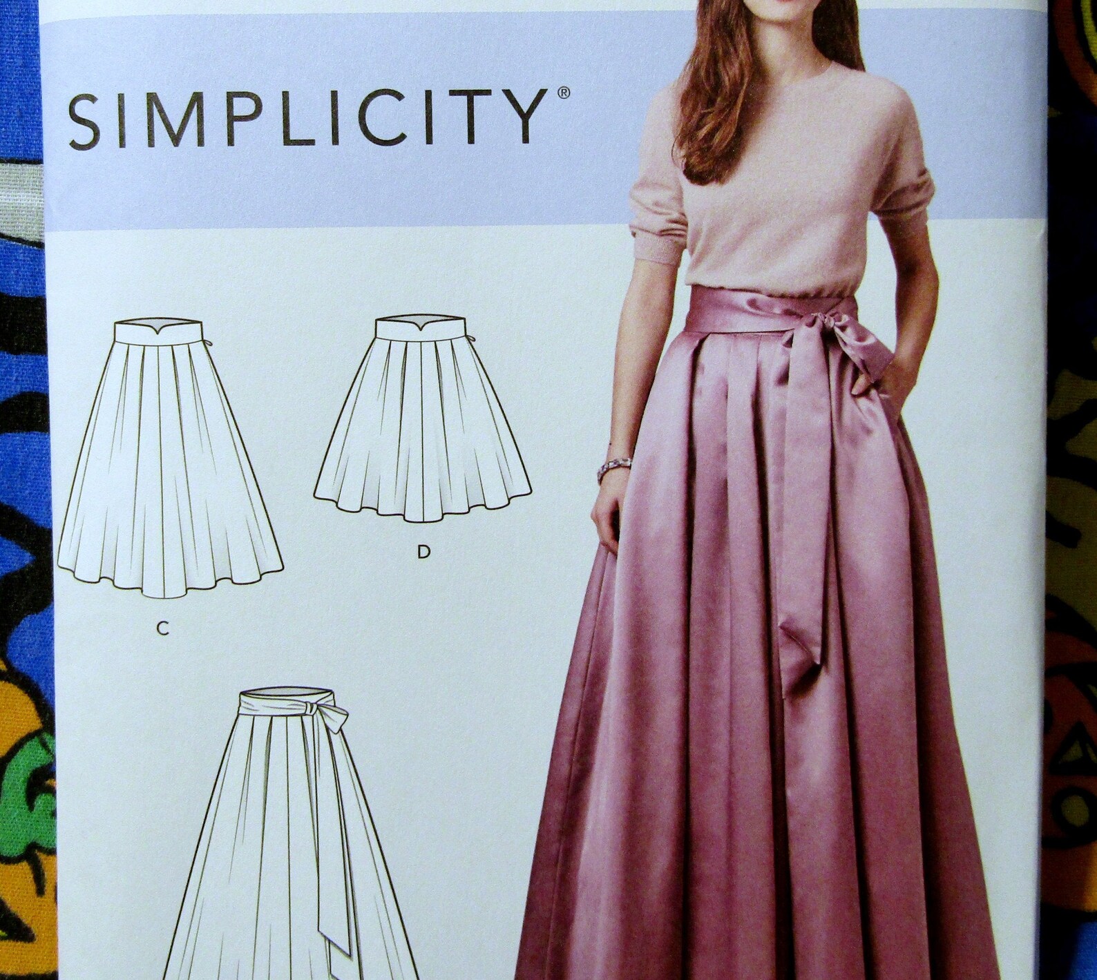 Simplicity 8743 Skirt Sewing Pattern Pleated Length Options - Etsy