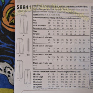 Simplicity 8841 Pull on Pants Simple Sewing Pattern Minimal Perfect ...