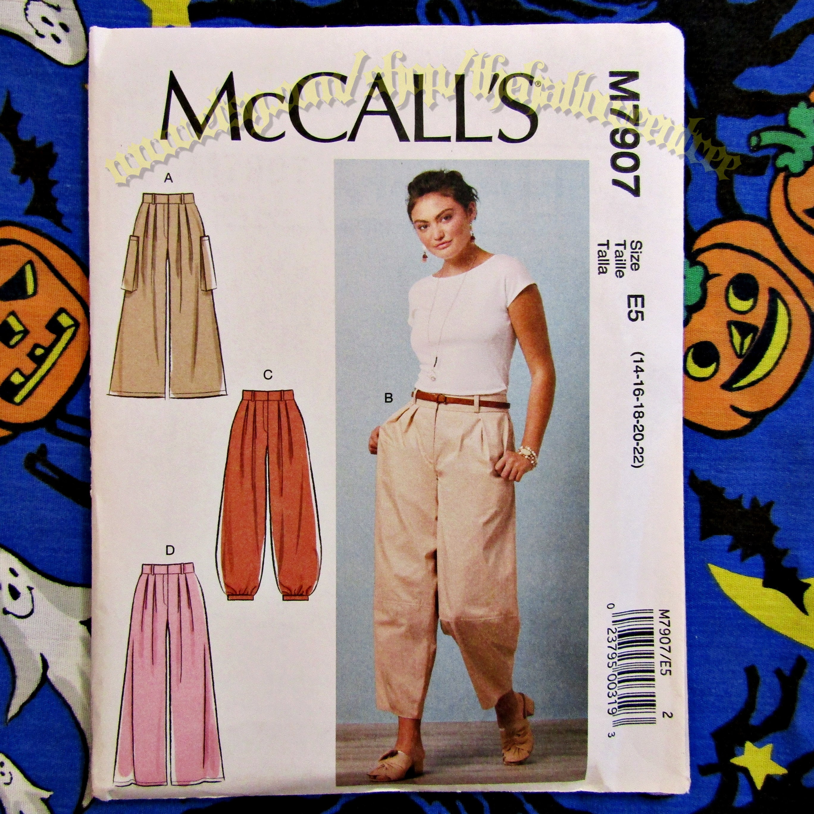 Mccalls 7907 M7907 Sewing Pattern Flare Pants Bubble Leg - Etsy Canada