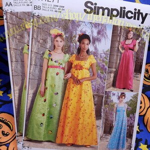 Simplicity 9502 Regency Era Empire Style Dress and Jacket Sewing ...