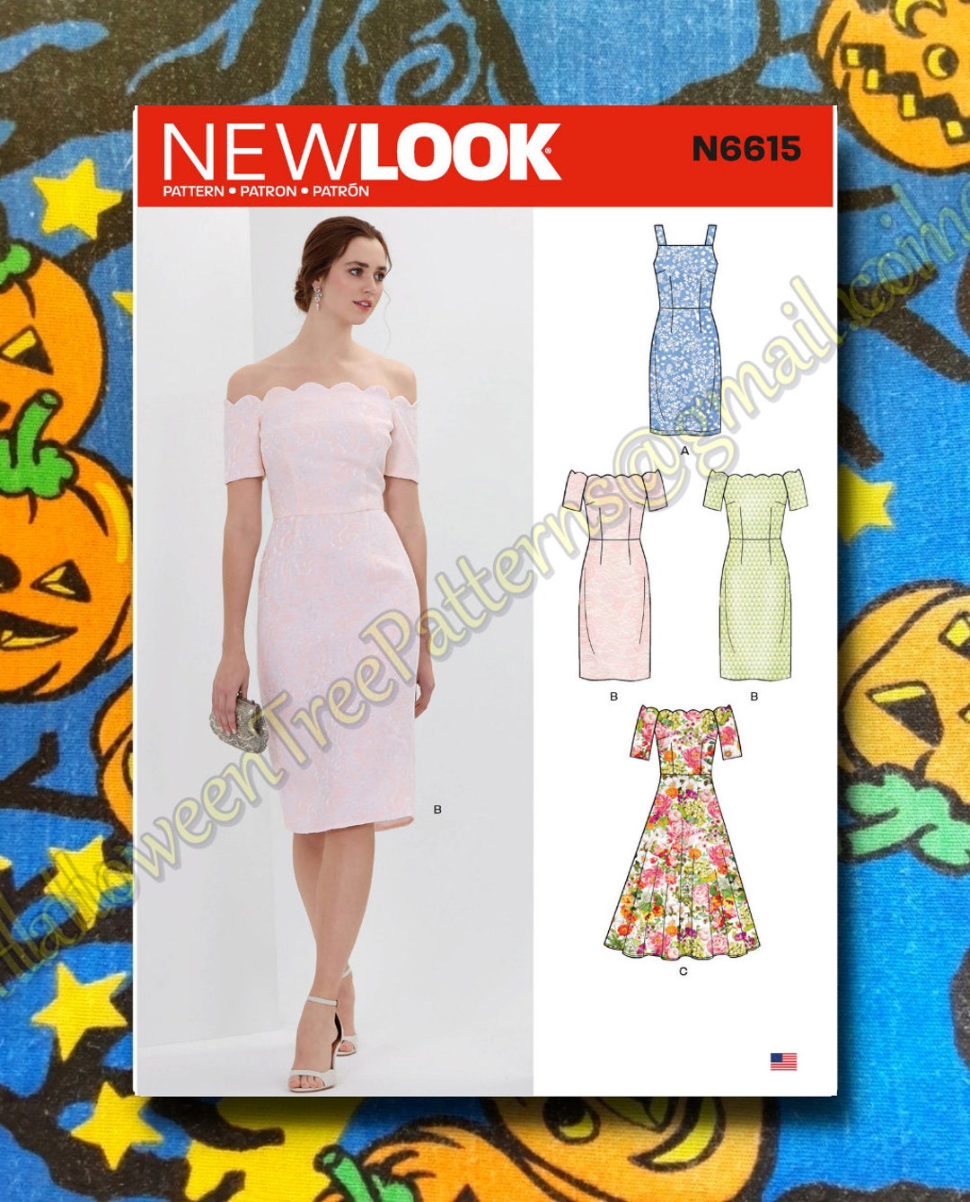 New Look 6615 Dress Sewing Pattern Sizes 10-22 New UNCUT N6615 - Etsy
