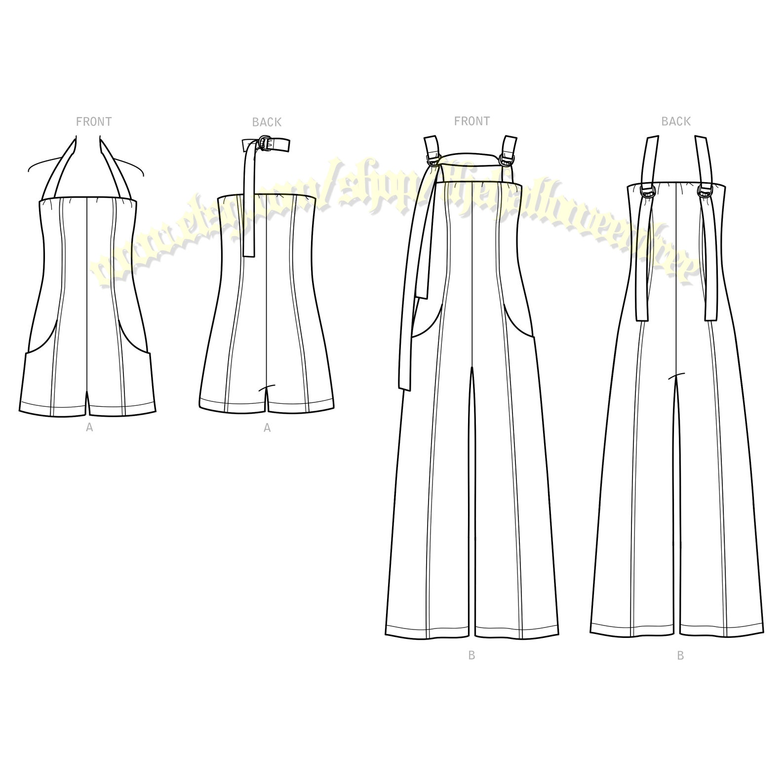 Simplicity 9151 4-12 Overalls Romper Playsuit Sewing Pattern | Etsy