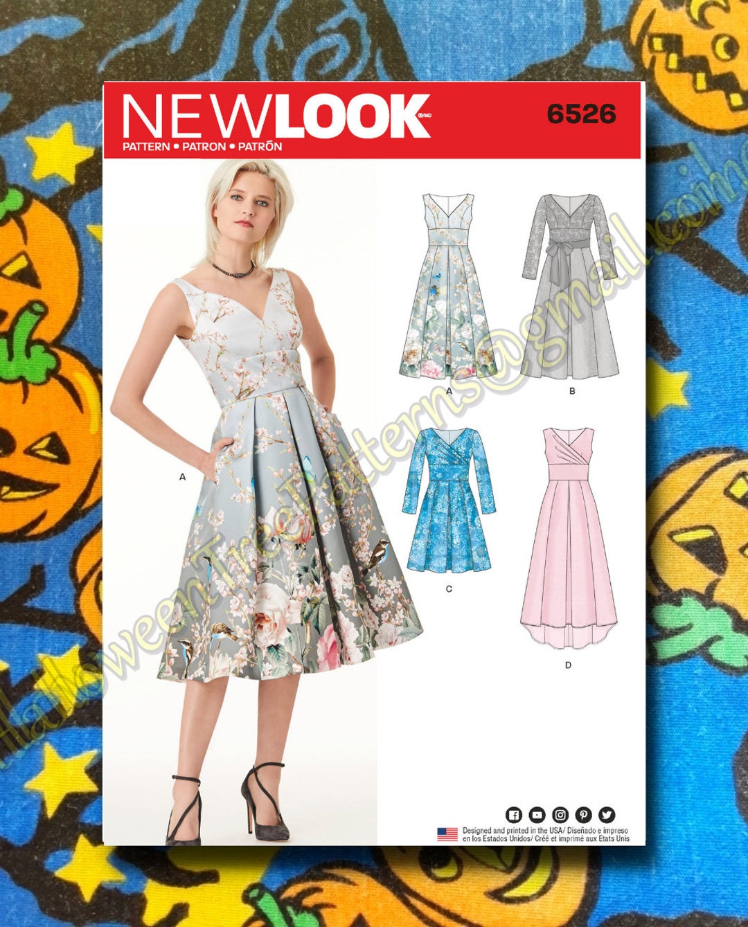 New Look 6526 Dresses Sewing Pattern Sizes 8-18 - Etsy