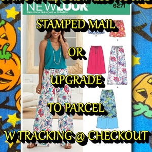 New Look 6271 Palazzo Pants Shorts Sizes 10-22 Crinkled Envelope New ...