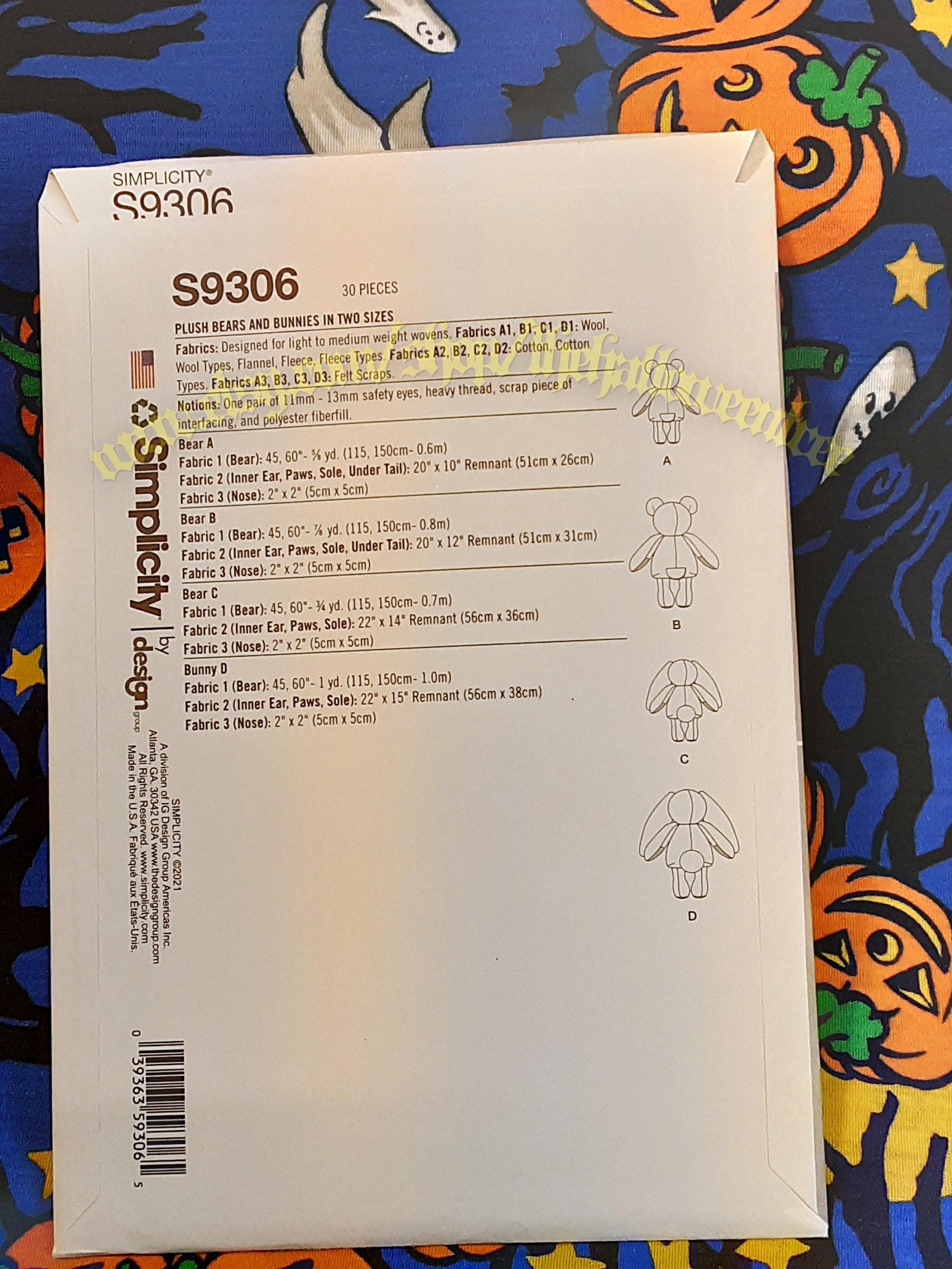 Simplicity 9306 Plushies Stuffed Animal Simple Sewing Patterns - Etsy