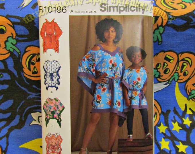 Simplicity 8937 Caftan Beach Wrap Dress Sewing Pattern Includes Adult ...