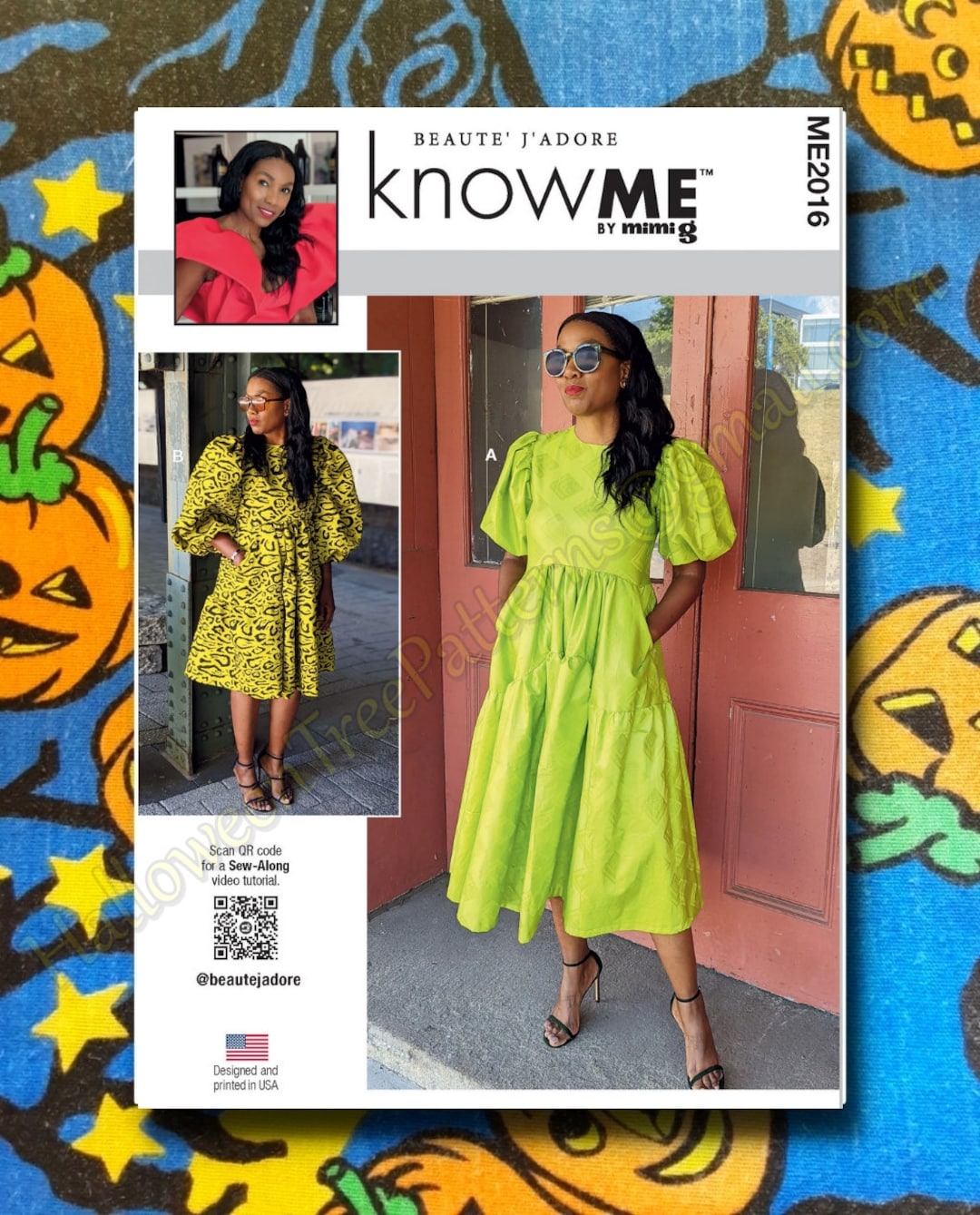 Knowme ME2016 Dress Sewing Pattern Misses Sizes 18-26 Bust44-52 Know Me ...