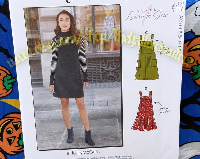 Mccalls 7831 4-12 Jumper Apron Dress Sewing Pattern Sizes 4-12 M7831 - Etsy