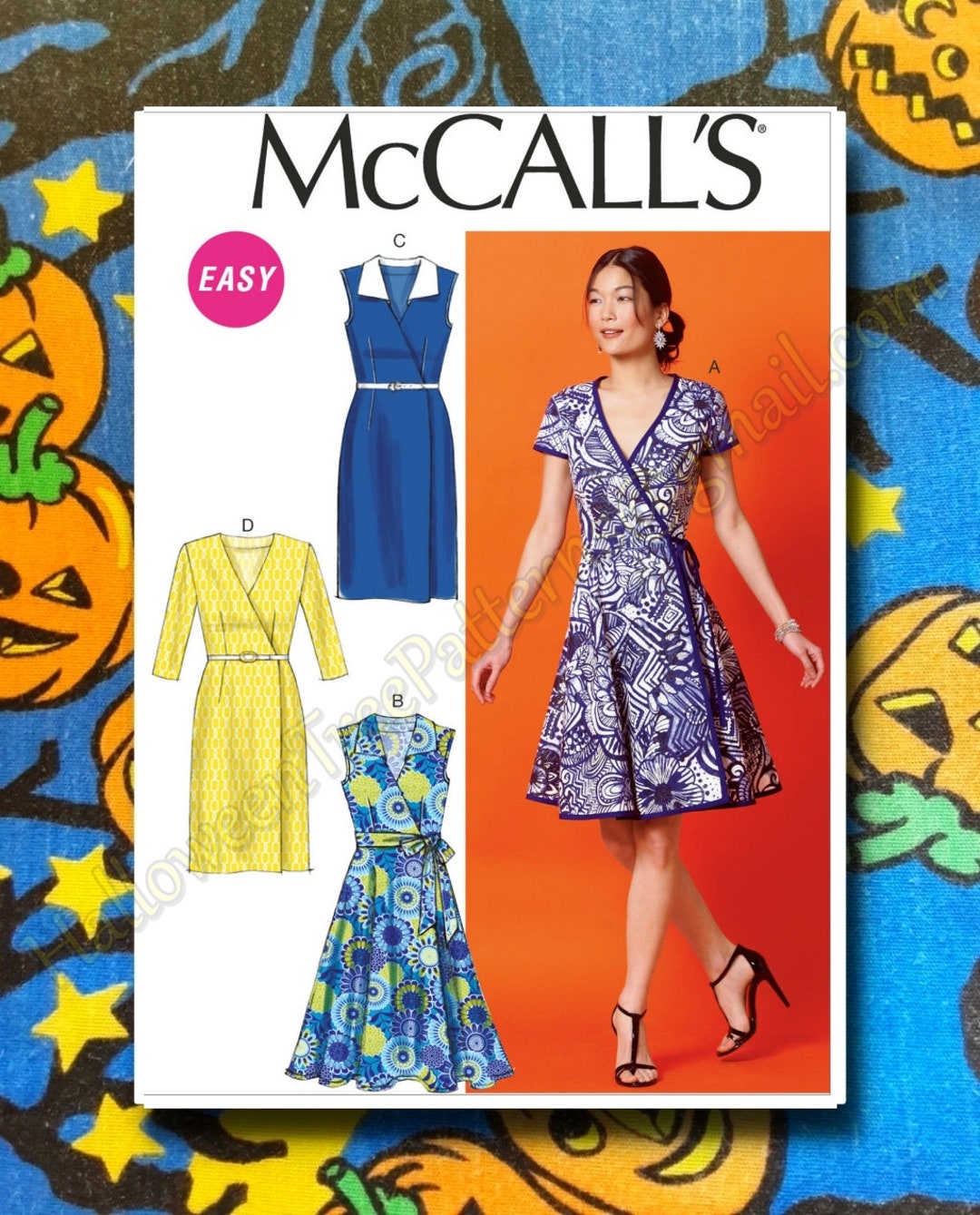 Mccalls 6959 Wrap Dress Sewing Pattern Sizes 14-22 M6959 - Etsy