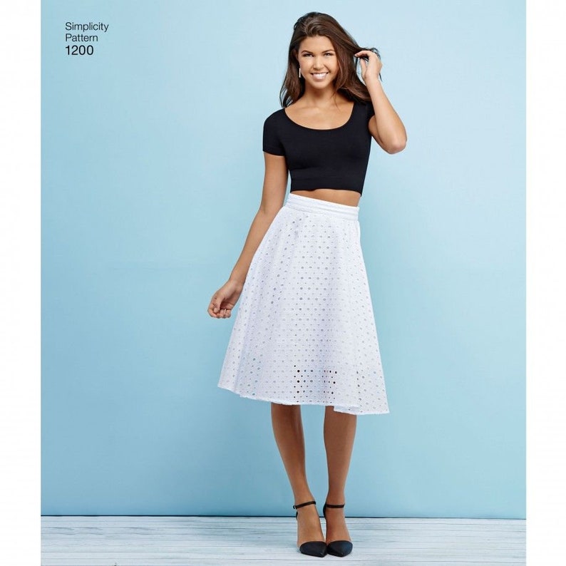 Simplicity 9123 Aka 1200 Boho Skirt Sewing Pattern Misses - Etsy