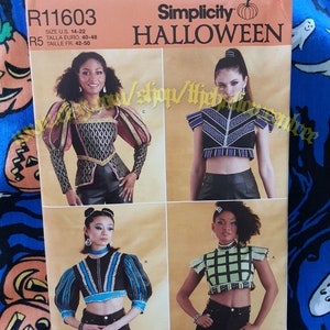 Simplicity 9627 Costume Tops Paned Sleeve Sewing Pattern Sizes 14-22 ...