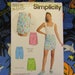 Simplicity 9336 R11091 Wrap Skirt Skorts Shorts Sewing Pattern Sizes 14 ...