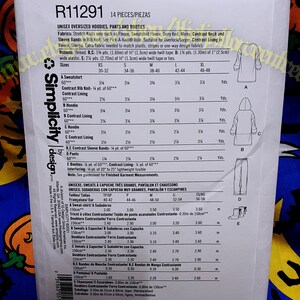 Simplicity 9456 R11291 Hoodie Oversized Adult Pajamas Loungewear ...