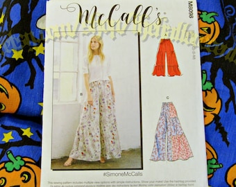 Mccalls 8098 Sewing Pattern Flare Ruffle Boho Bubble Pants | Etsy
