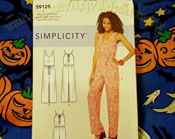 Simplicity 9125 Formerly 1355 Womens Romper and Maxi Dress Sewing ...