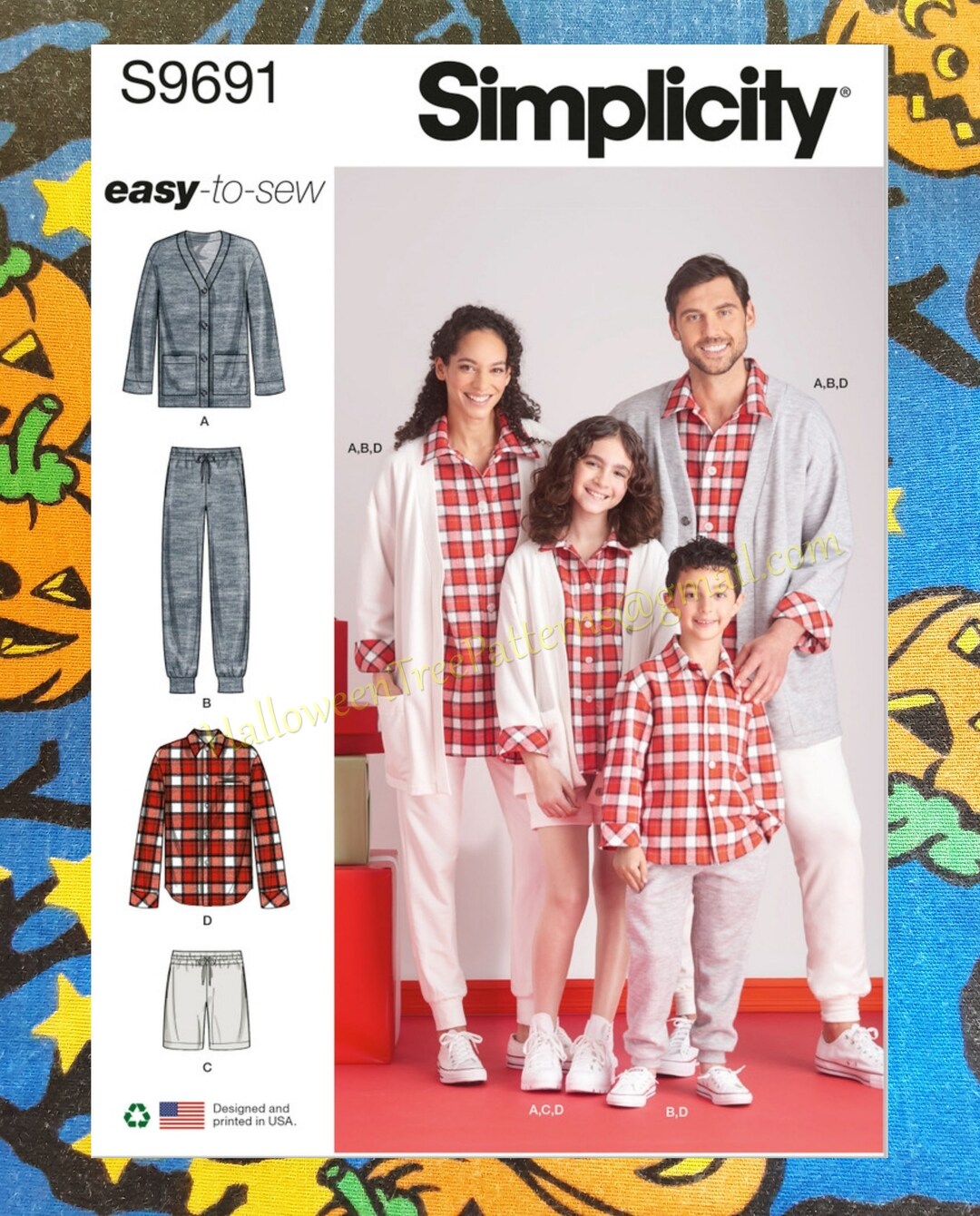 Simplicity 9691 KIDS SIZES Pajamas Sewing Patterns S9691 R11670 - Etsy