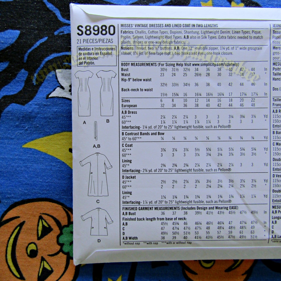 Simplicity 8980 Dress and Jacket Vintage Style Sewing Pattern - Etsy