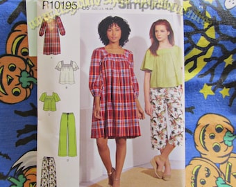 Simplicity 9149 Boho Blouse Top and Pants Sewing Pattern Sizes 18-26 ...
