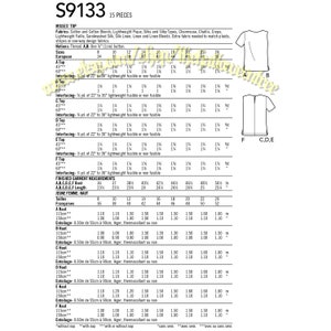 Simplicity 9133 Simple Knit Tshirt Blouse Top Sewing Pattern - Etsy