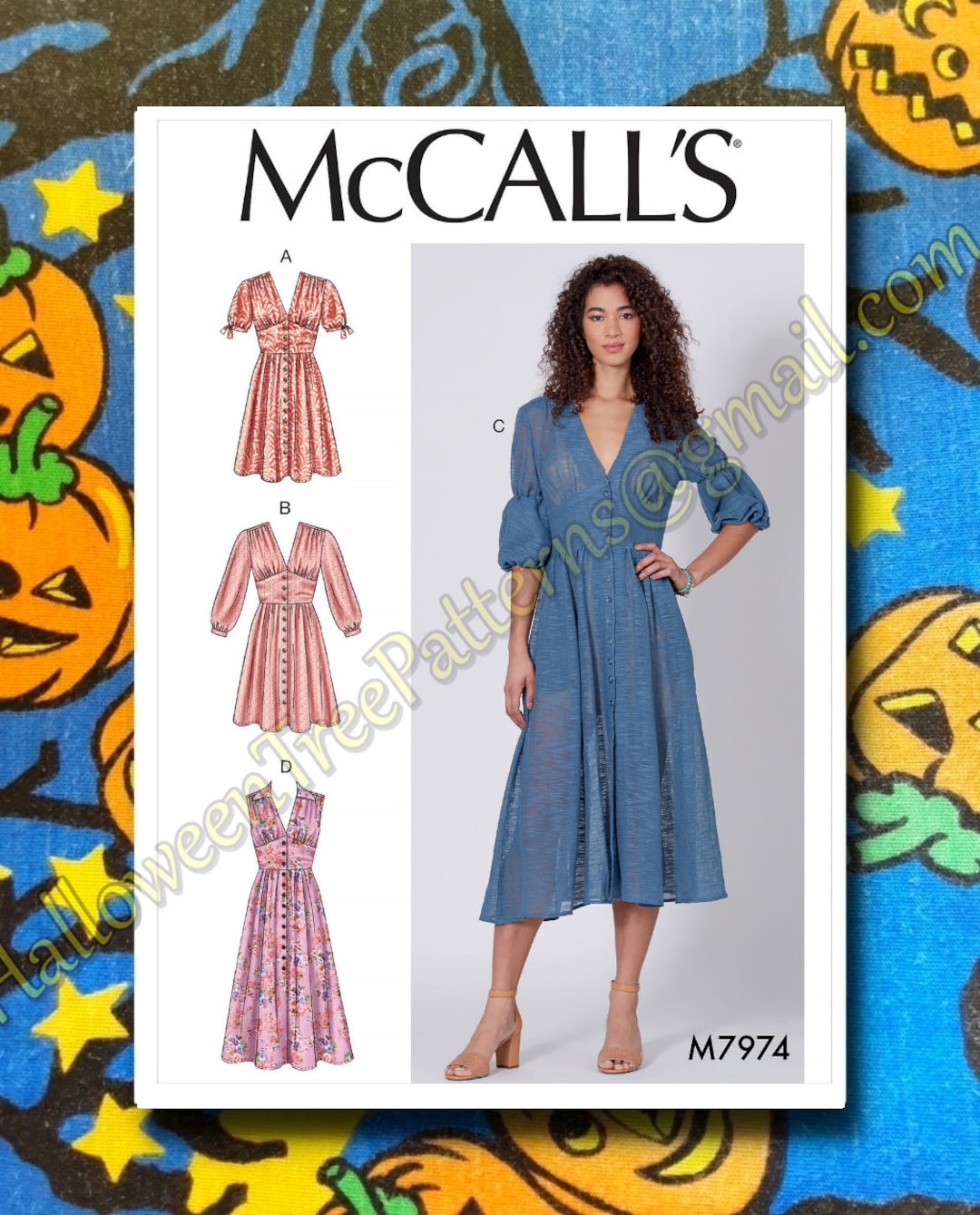 Mccalls 7974 Button Front Dress Sewing Pattern Sizes 14-22 M7974 - Etsy
