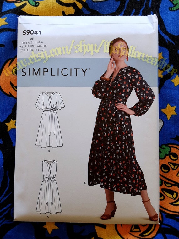 Simplicity 9041 Summer Dress Sewing Pattern Sizes 16-24 S9041 - Etsy