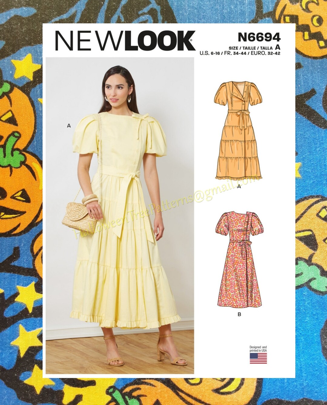 New Look 6694 Dresses Tiered Sewing Pattern Sizes 6-16 - Etsy