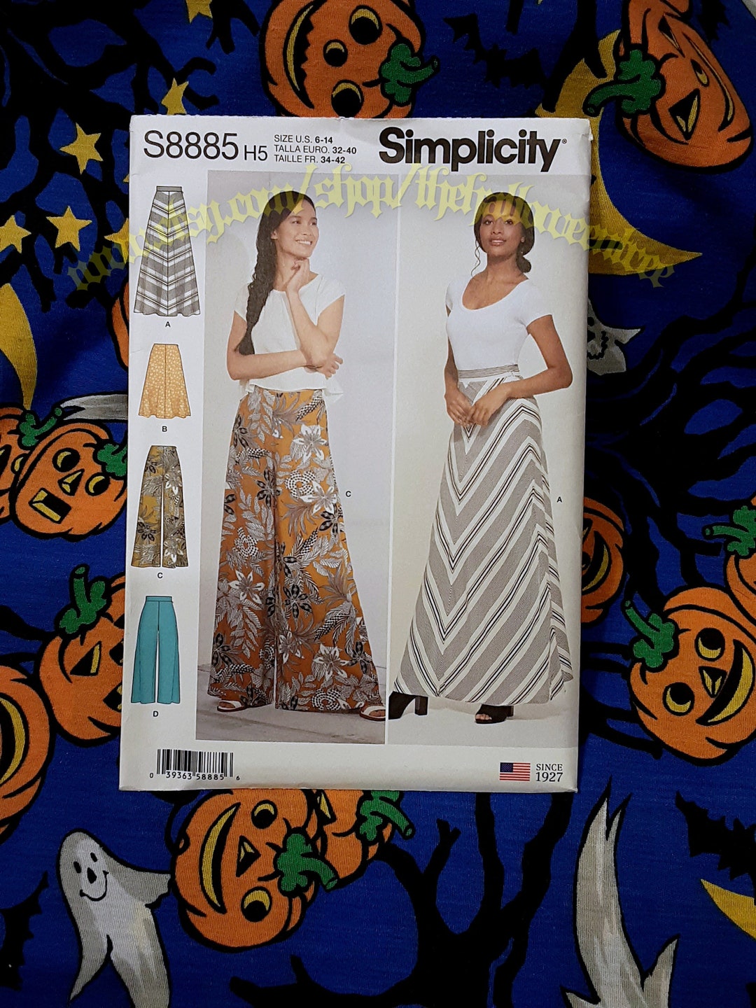 Simplicity 8885 Wide Leg Pants Gaucho Festival Sewing Pattern Sizes 6 ...