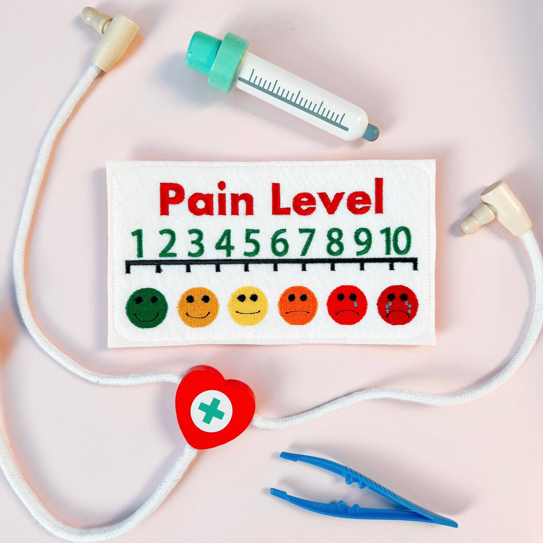 Felt Pain Level Chart: Montessori Pretend Play Doctor Kit - Etsy
