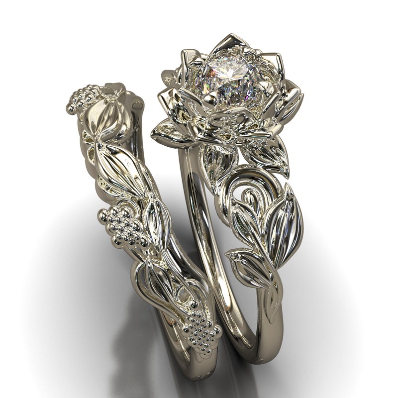 Nature Inspired Engagement Rings - Etsy