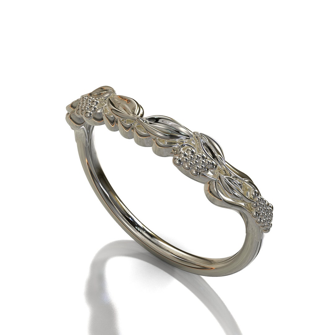 Leaf Band Ring, Leaf Wedding Band, Leaf Ring, Wedding Band, Leaf ...