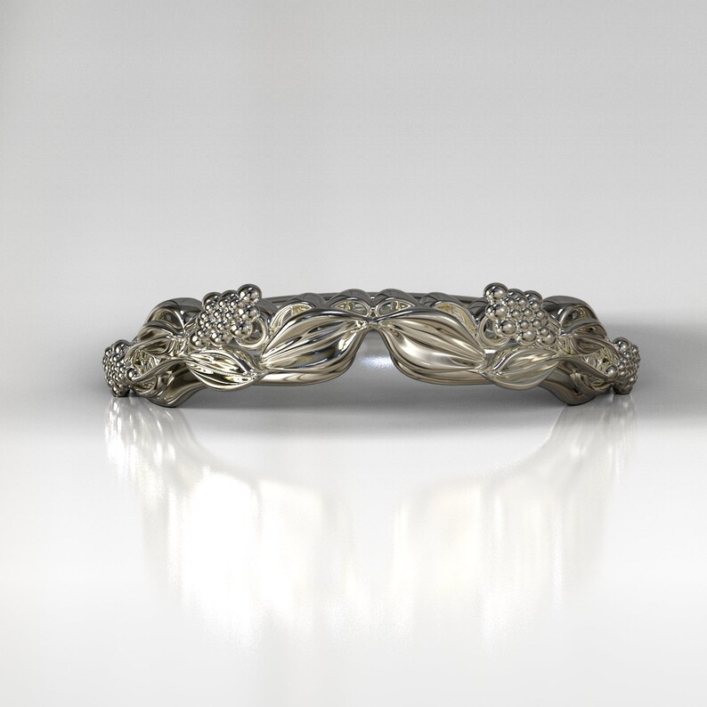 Leaf Band Ring Leaf Wedding Band Leaf Ring Wedding Band | Etsy