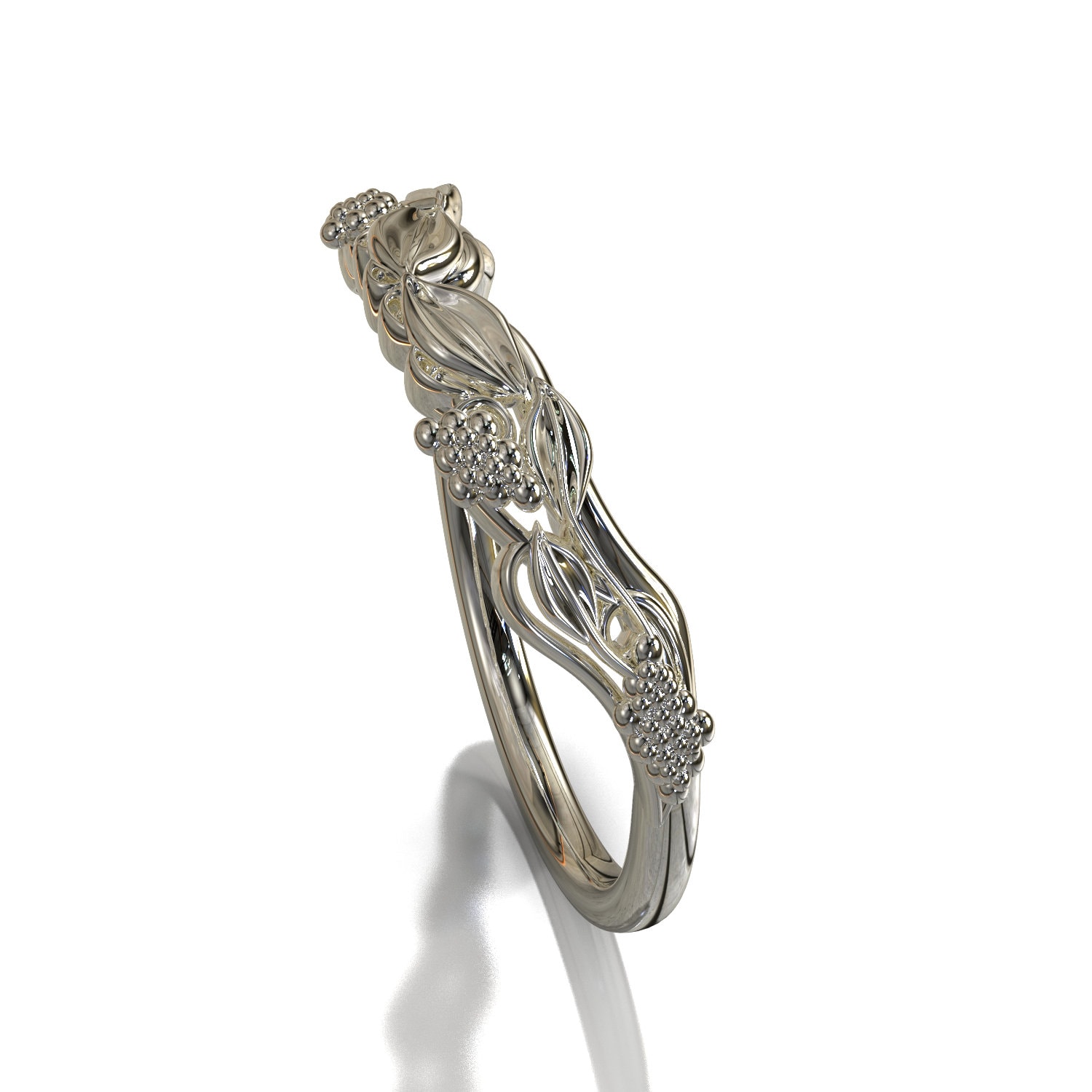 Leaf Band Ring Leaf Wedding Band Leaf Ring Wedding Band | Etsy