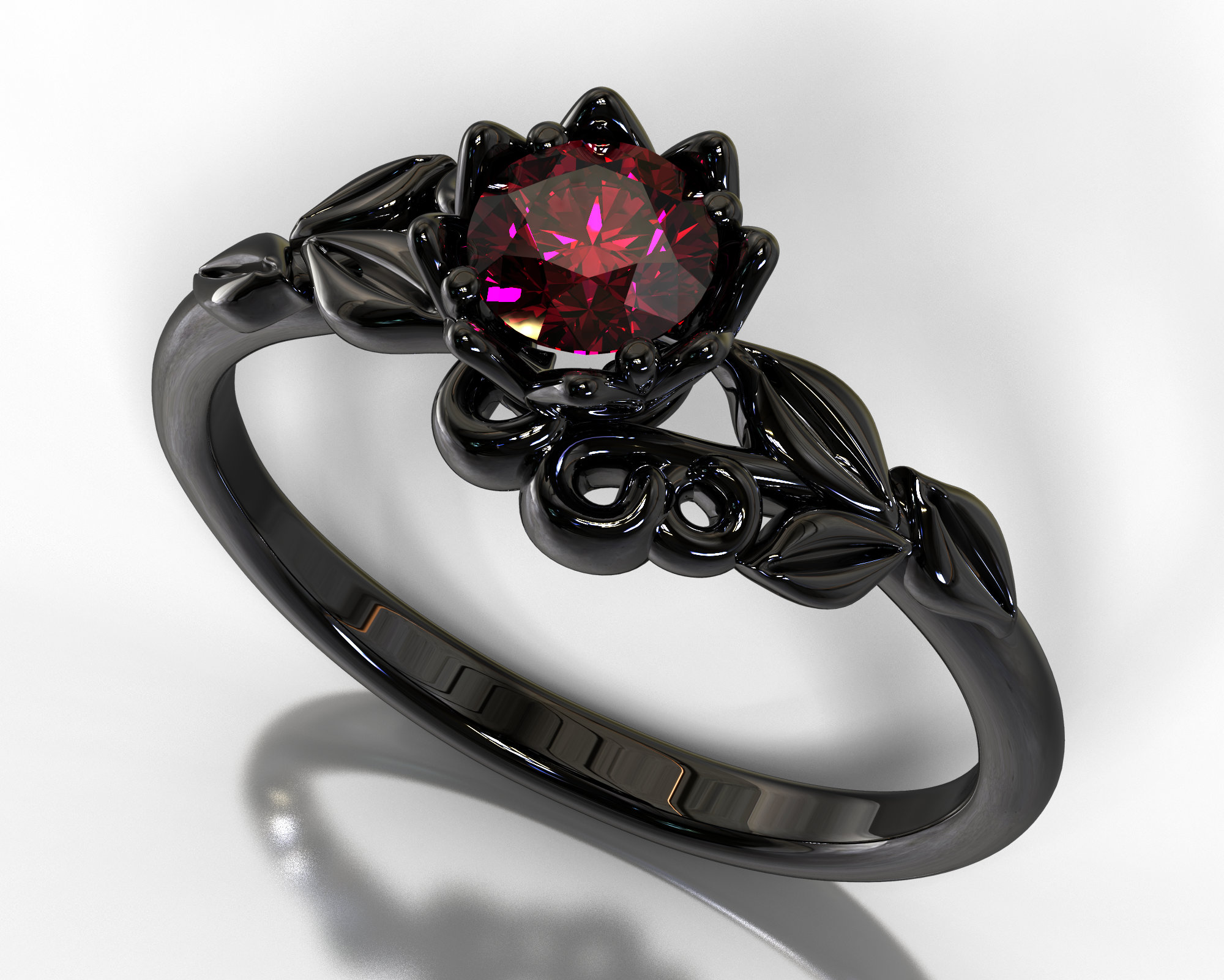 Anillo de compromiso de rubí anillo de rubí antiguo anillo | Etsy