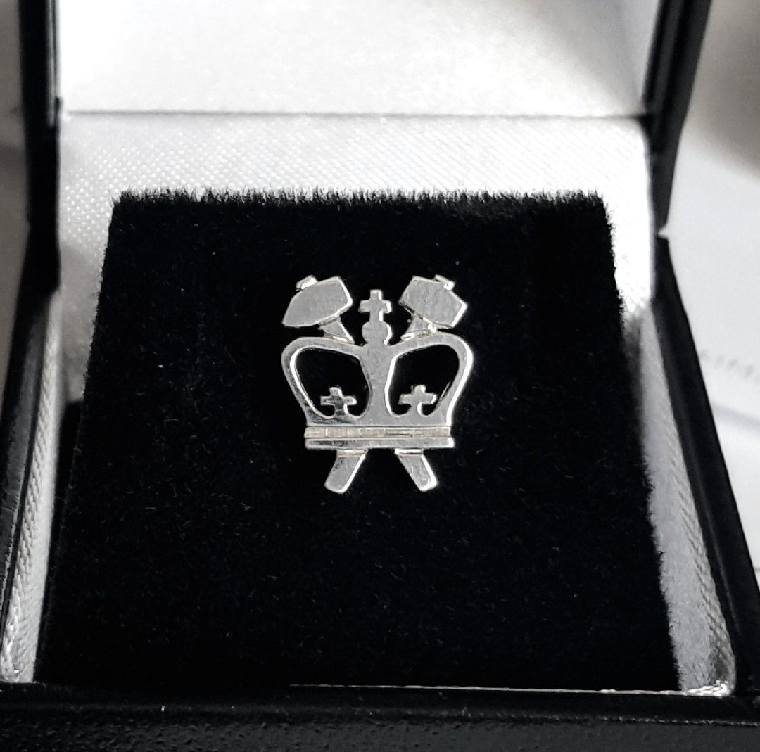 Columbia Engineering Crown Pin - Etsy