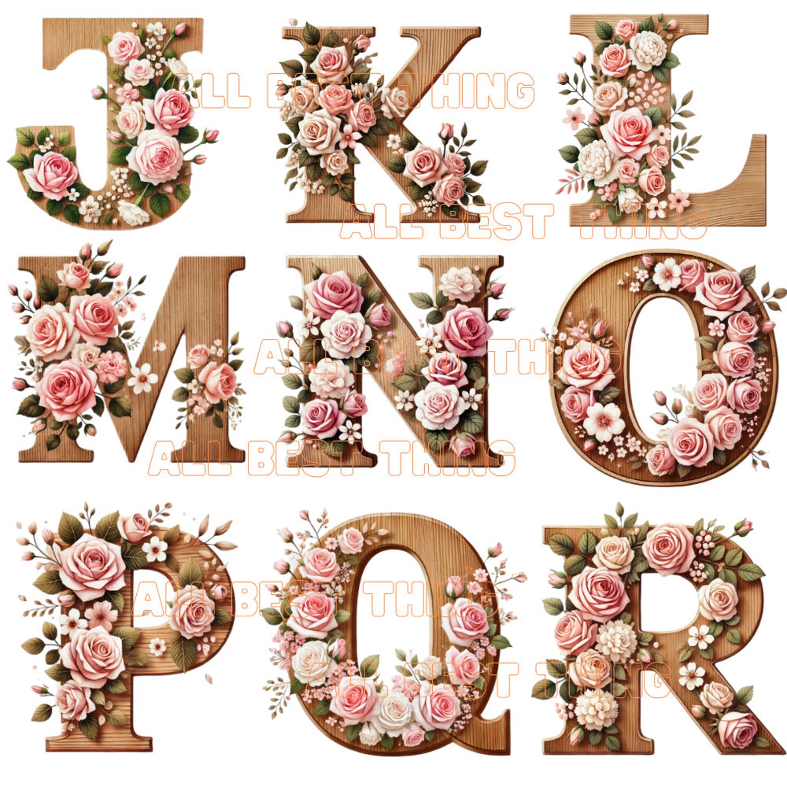 43 Wedding Alphabet Clipart Bundle, Wedding PNG Designs, Wedding ...