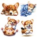 24 Corgi Watercolor PNG Clipart, Corgi Dog PNG, Cute Corgi Dog Clipart ...