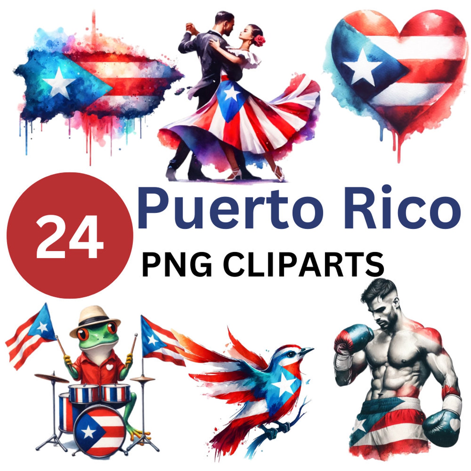 24 Puerto Rico PNG Clipart Graphics, Puerto Rico Vibes, Summer Clipart ...