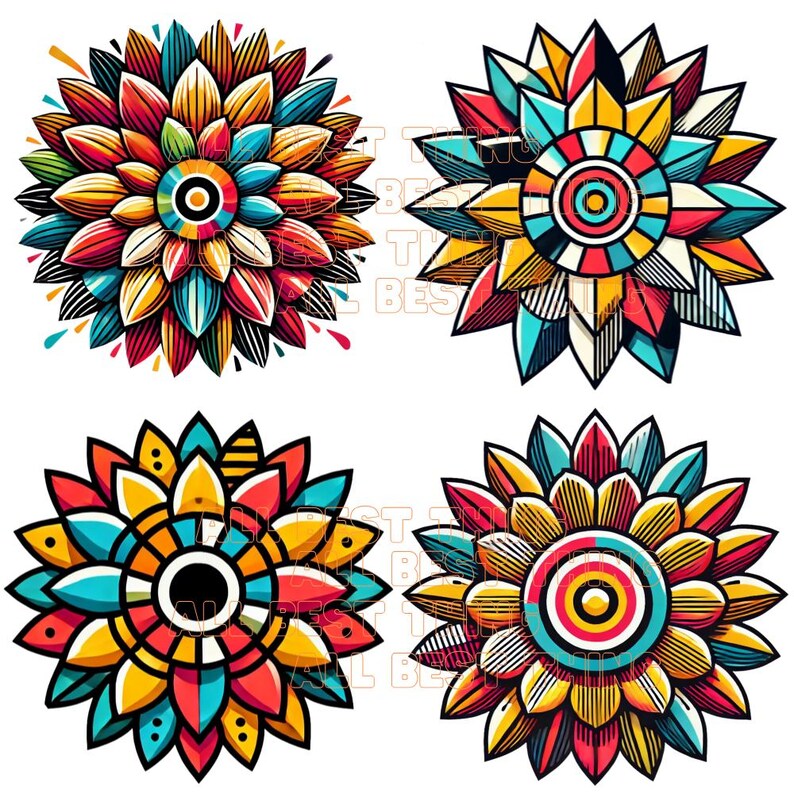 28 Watercolor Colorful Sunflower PNG Clipart, High Quality PNG Files ...