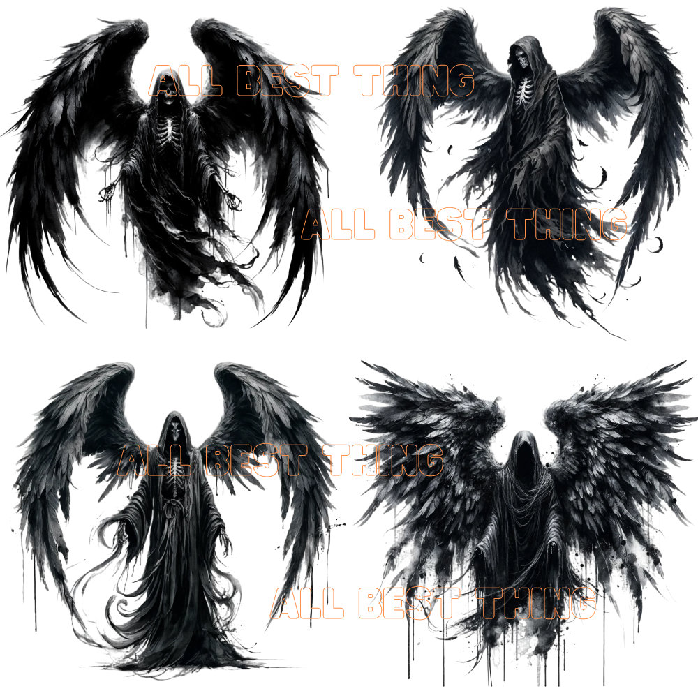 24 Angel of Death PNG Clipart | Dark Gothic Art | Grim Reaper Clipart ...