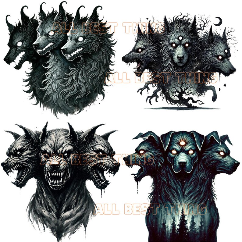 28 Cerberus PNG Clipart | Hounds of Hades | Dark Gothic Art | Gothic ...
