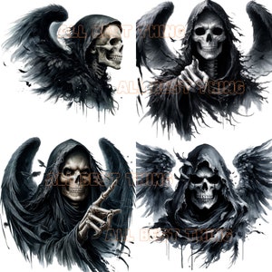 24 Angel of Death PNG Clipart | Dark Gothic Art | Grim Reaper Clipart ...