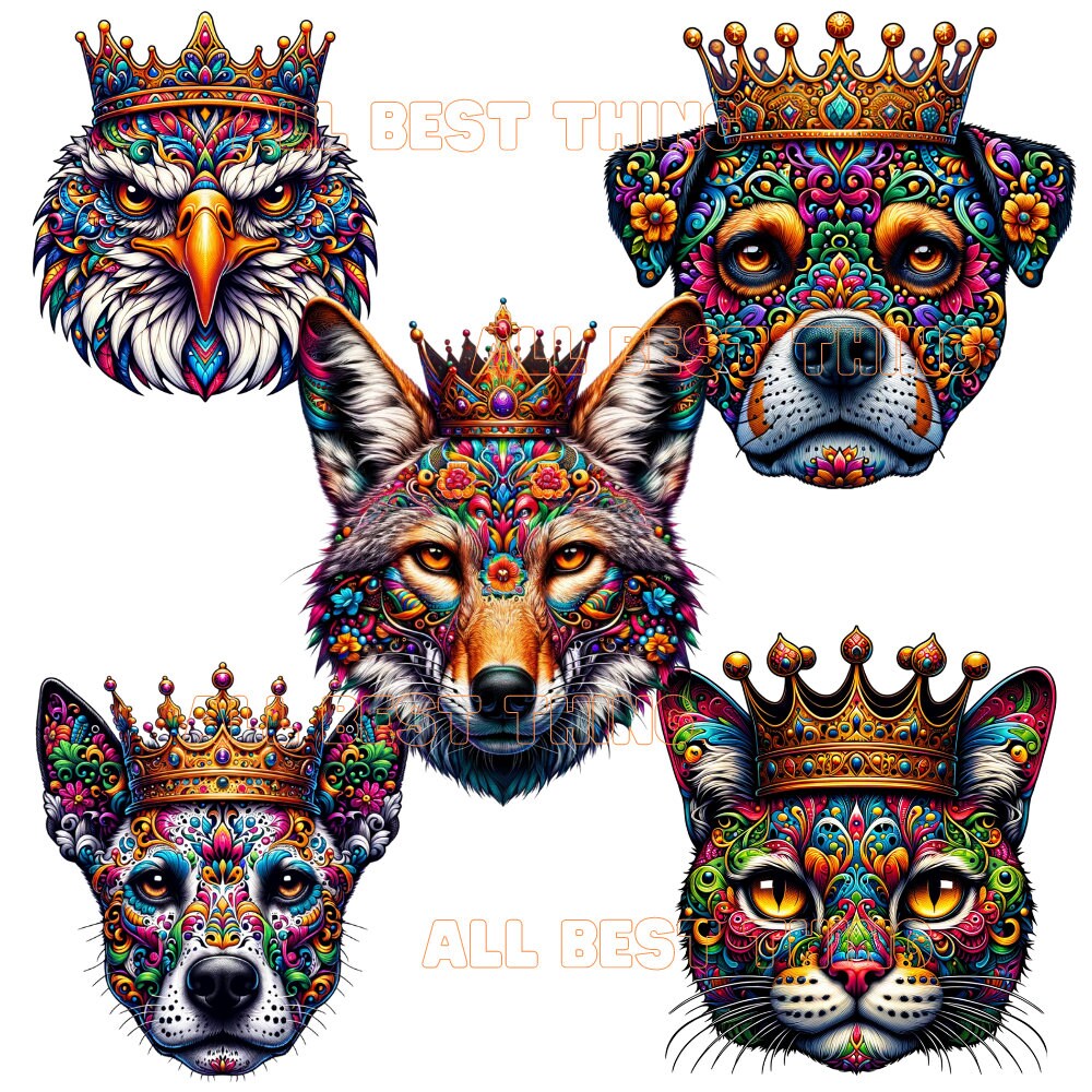 26 Sugar Animals PNG Clipart ,colorful Head, Sugar Owl, Sugar Cat ...