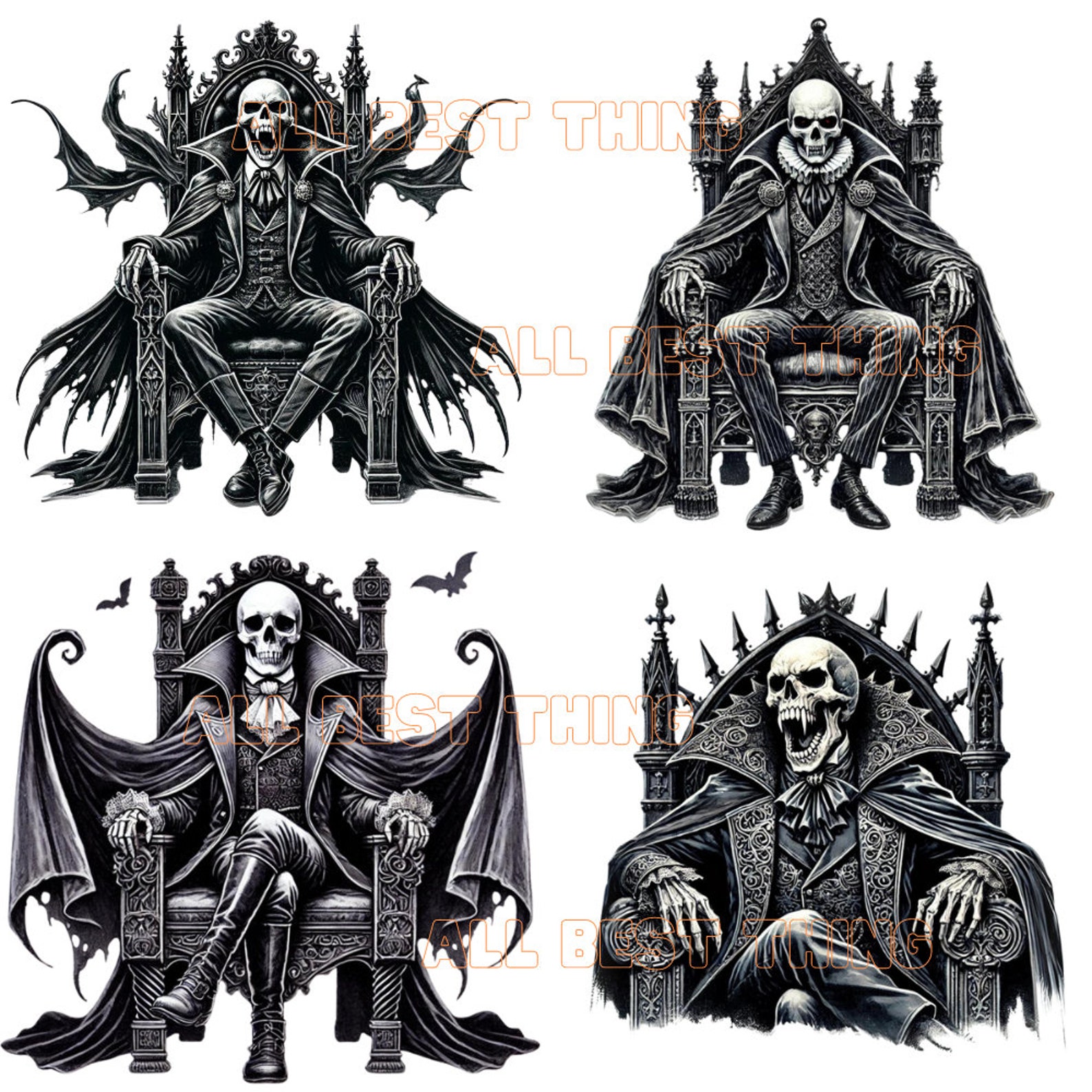 28 Gothic Vampire Skull PNG Clipart ,vampire Skull, Gothic Skull ...