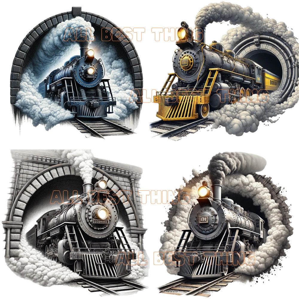 24 Vintage Train Clipart PNG, High Quality, Historical Vintage Train ...