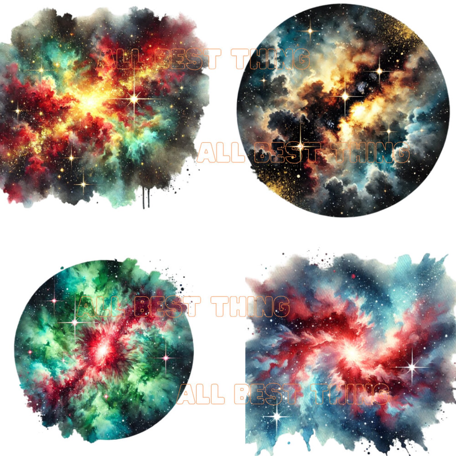 36 Galaxy Clipart Galaxy PNG Space Clipart Galaxy Background Watercolor ...